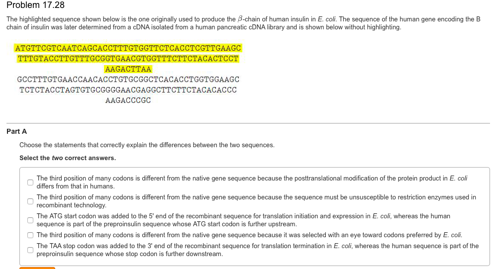Solved Choose the statements that correctly explain the | Chegg.com