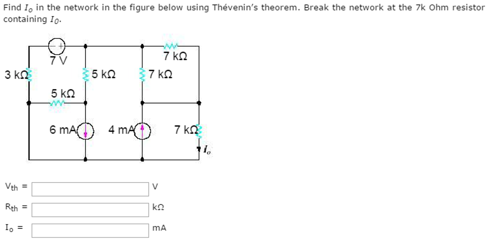 Solved Find I_o in the network in the figure below using | Chegg.com