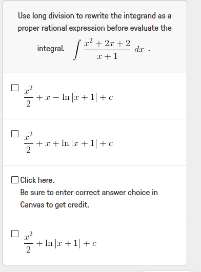 Solved Use long division to proper rational rewrite the | Chegg.com