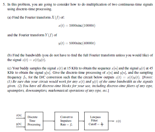 Solved 5. In this problem, you are going to consider how to | Chegg.com