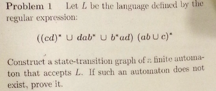 Solved Let L be the language defined by the regular | Chegg.com