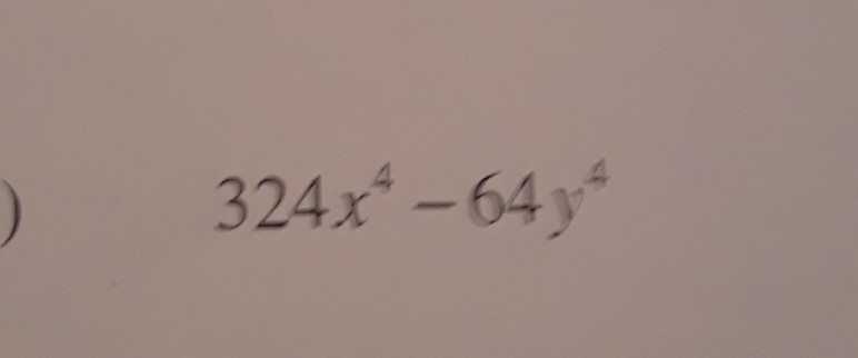Solved 324x-64y | Chegg.com