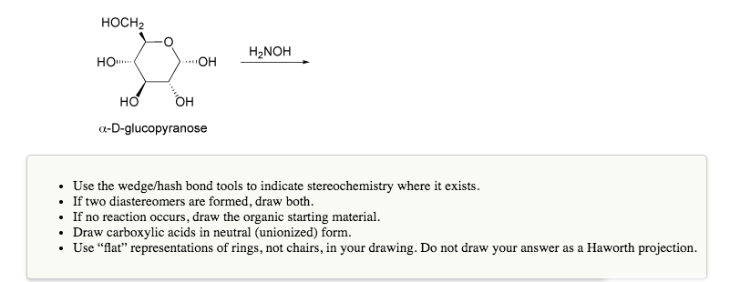 Solved HOCH2 H2NOH . OH HỐ Он o-D-glucopyranose Use the | Chegg.com