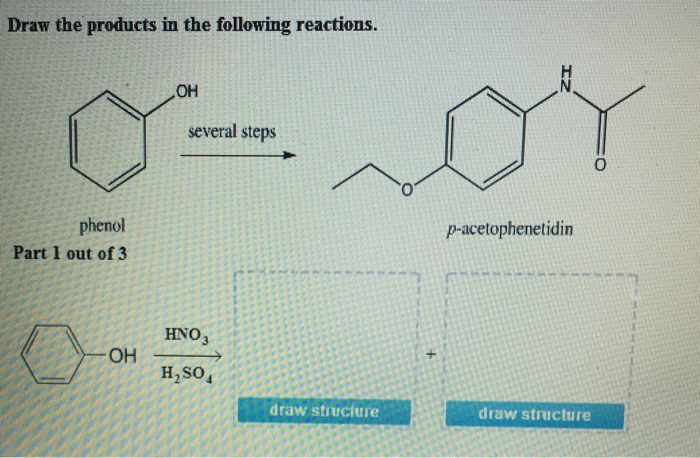 Solved Draw the products in the following reactions. OH | Chegg.com