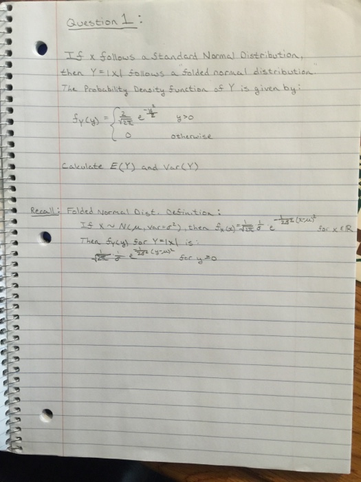 Solved If X Follows A Standard Normal Distribution Then