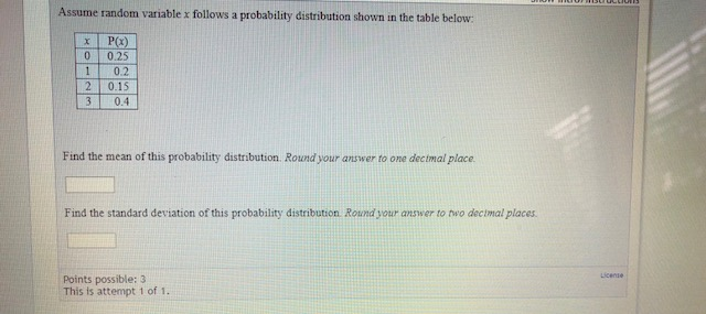 Solved Assume random variable x follows a probability | Chegg.com