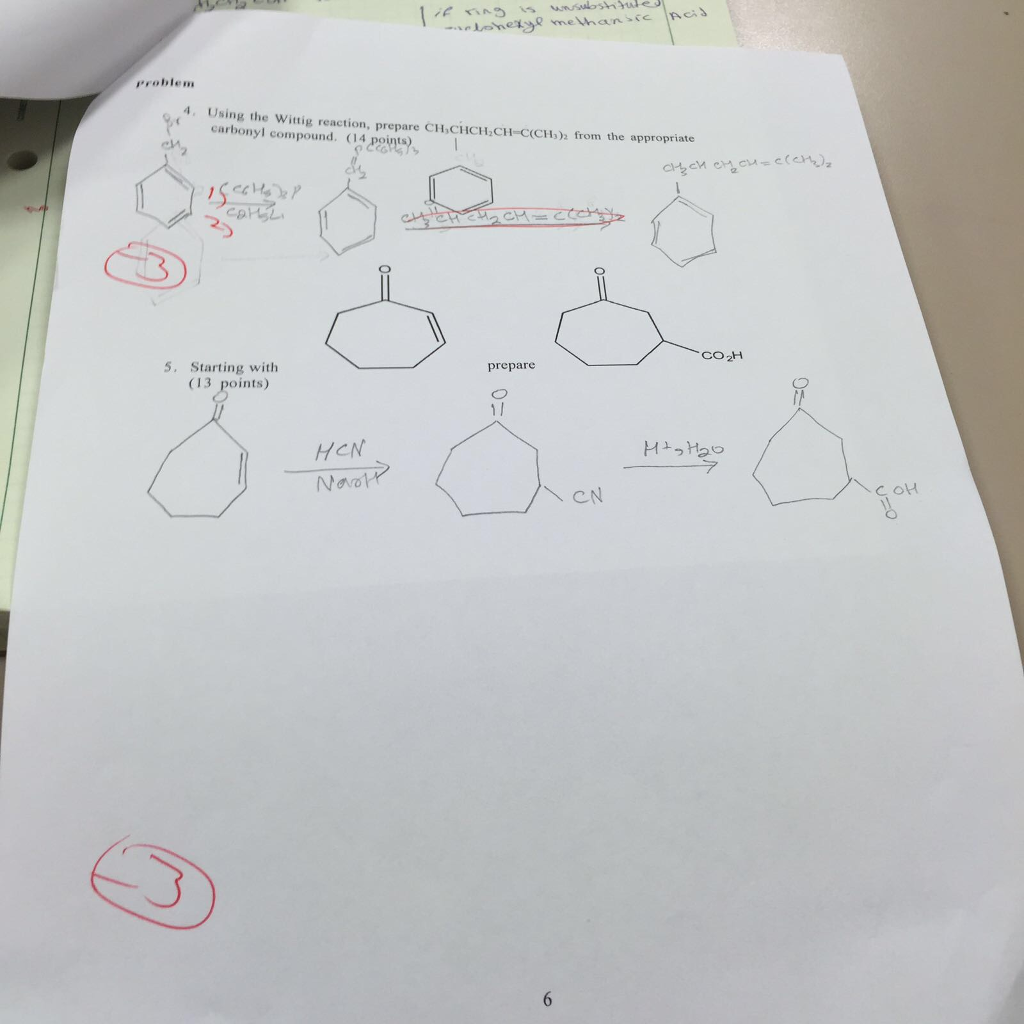 Solved Using the Wittig reaction, prepare CH_3 CHCH_2 | Chegg.com