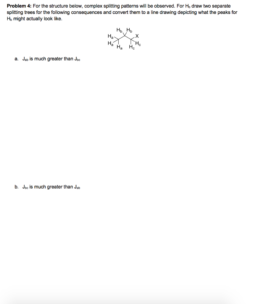 Solved Problem 4: For the structure below, complex splitting | Chegg.com