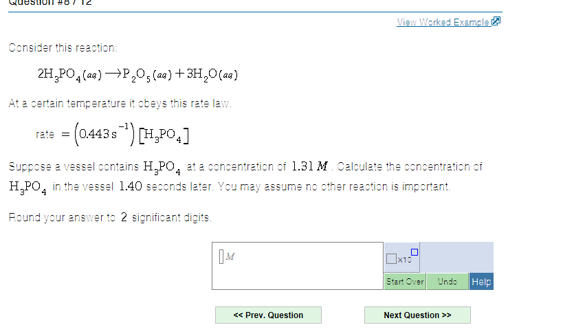 Solved Consider this reaction. 2H3PO 4(aq) -)P20 5{aq) + | Chegg.com
