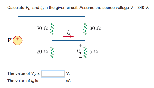 Solved a)Calculate Vo and Io in the given circuit. b) | Chegg.com
