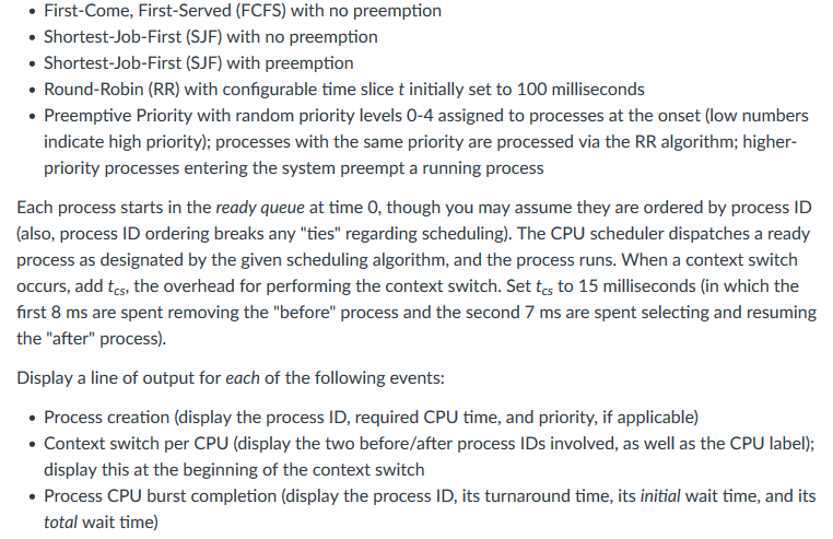Solved Part I: Using C, C++, Java, Python, or.., design and | Chegg.com