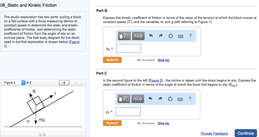 Solved 08 Static and Kinetic Friction Part A The studio | Chegg.com