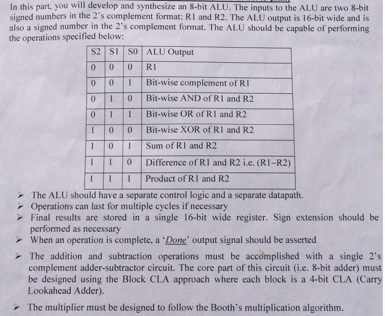 Solved In this part, you will develop and synthesize an | Chegg.com