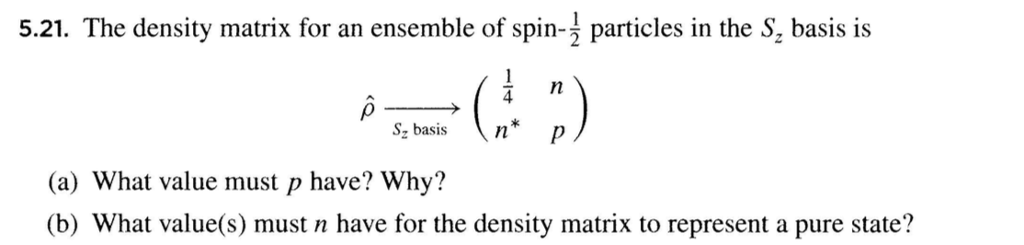 Density Matrix Mathematica