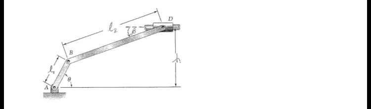Solved Bar AB rotates about the fixed pivot A with | Chegg.com