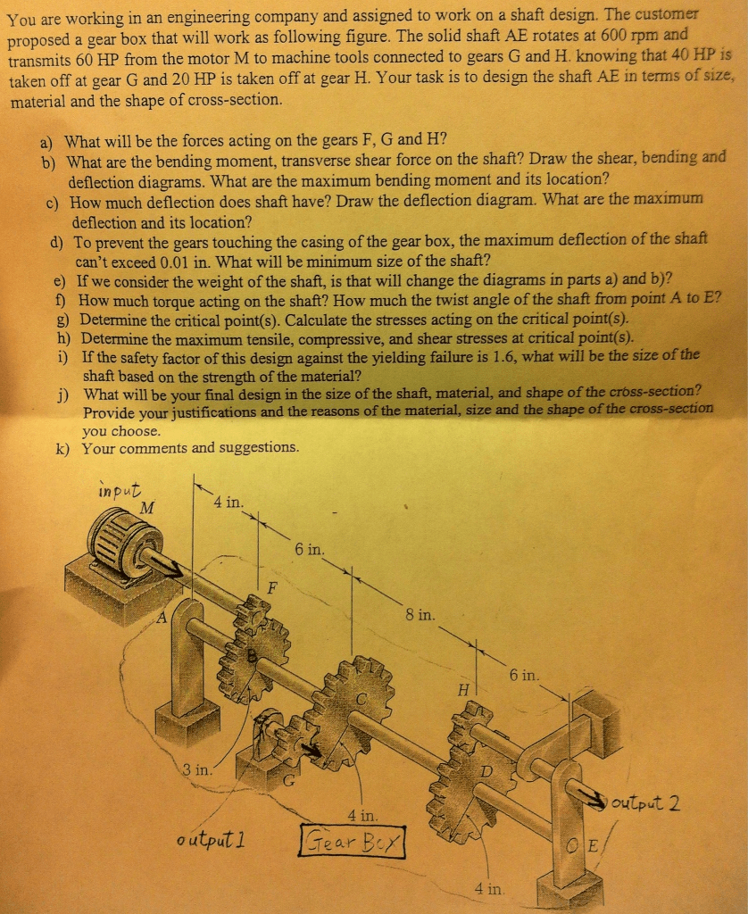 Solved You are working in an engineering company and | Chegg.com