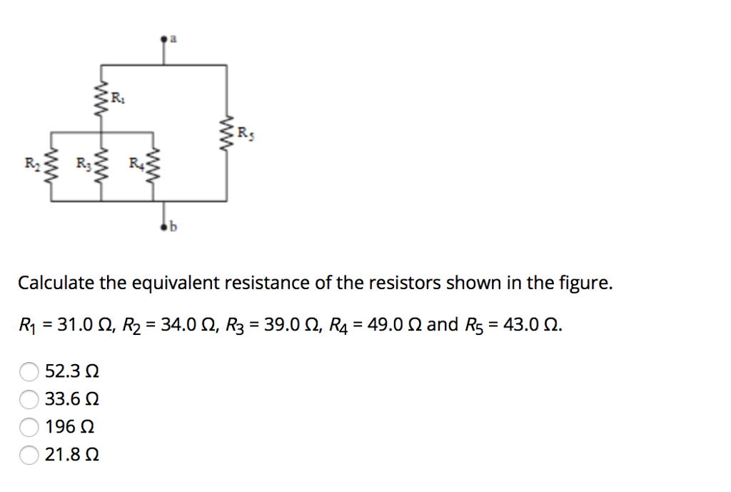 Solved R: R5 Calculate the equivalent resistance of the | Chegg.com