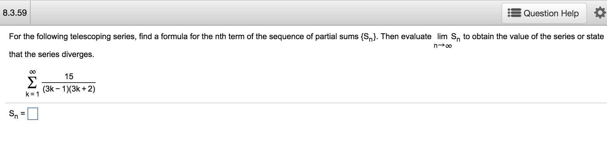 Solved For the following telescoping series, find a formula | Chegg.com