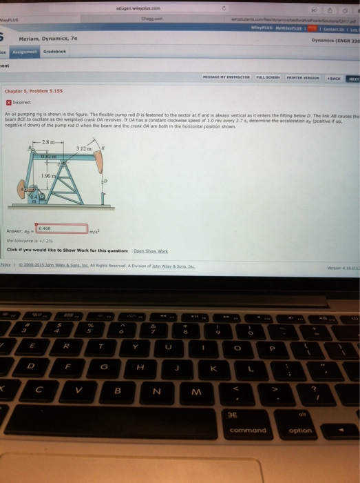 Solved Meriam, Dynamics, 7e Dynamics (ENGR 230 Chapter S, | Chegg.com