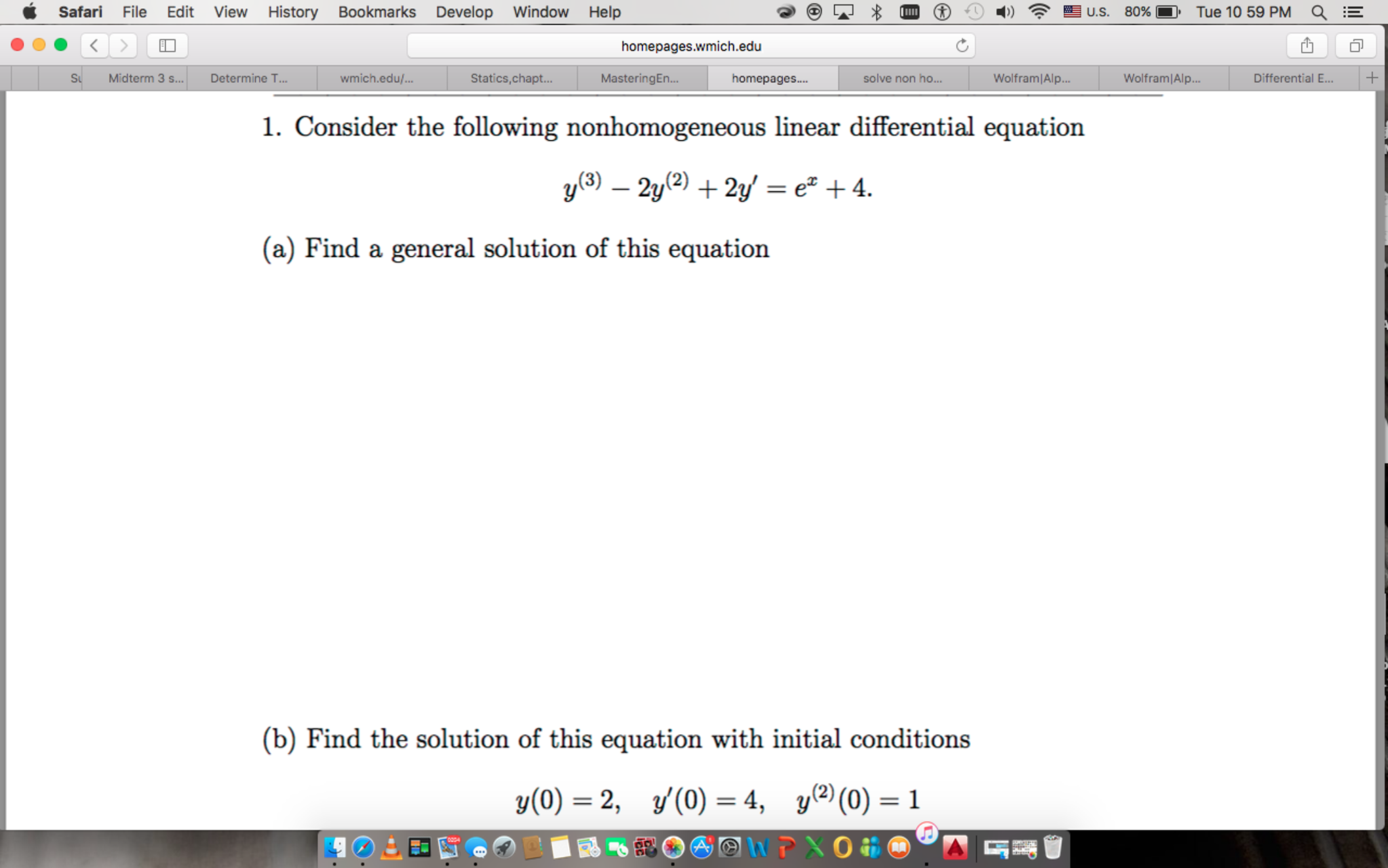 Solved Consider the following nonhomogeneous linear | Chegg.com Solved Consider the following nonhomogeneous linear | Chegg.com