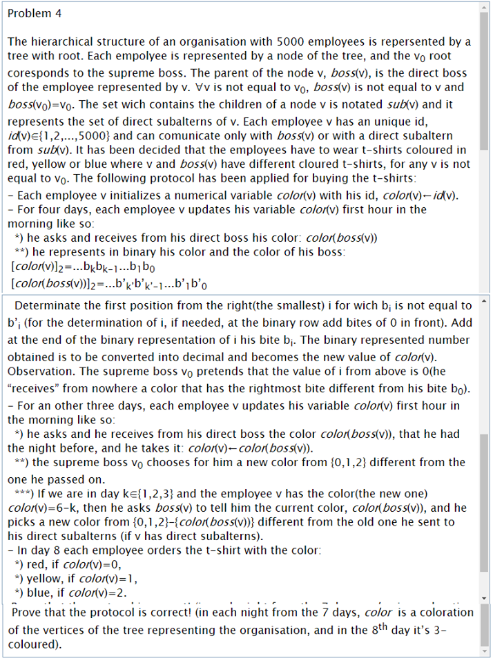 Solved Problem 4 The hierarchical structure of an | Chegg.com