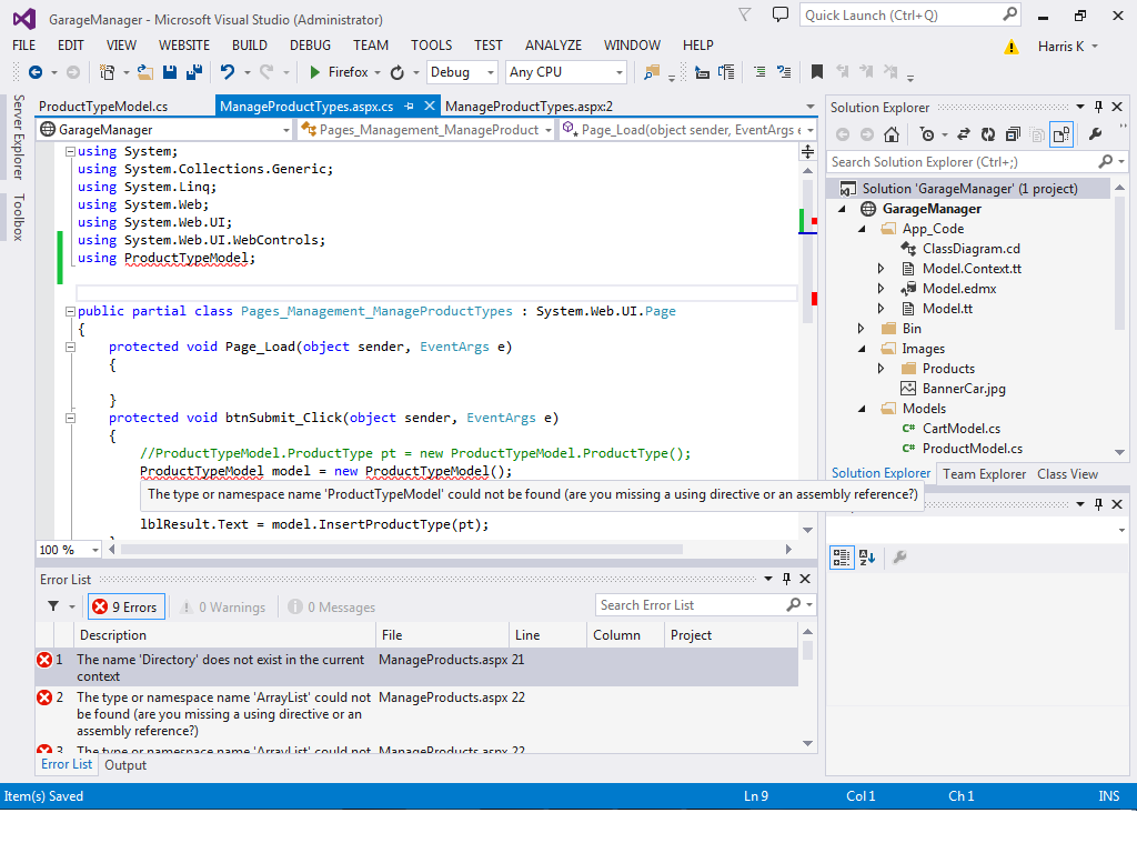 Solved I am getting error when trying to import | Chegg.com