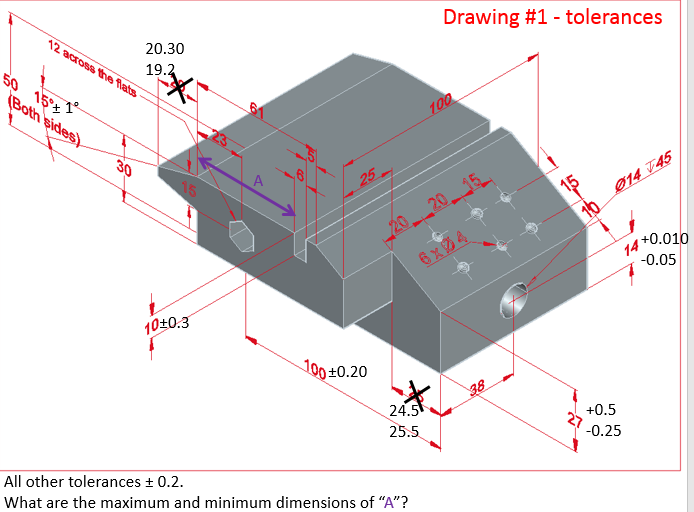 Create complete working drawings. Tolerances, and | Chegg.com