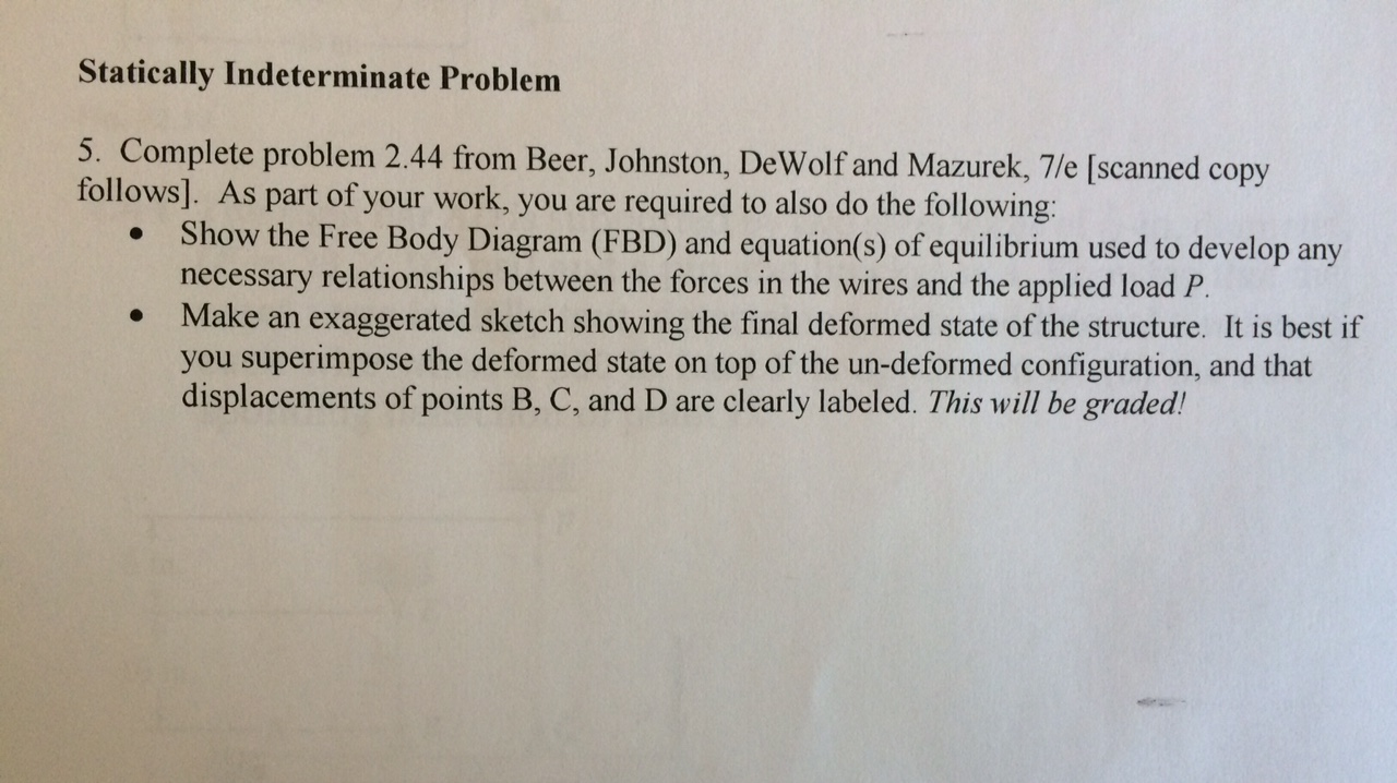 Statically Indeterminate Problem 5 Complete Problem 9375