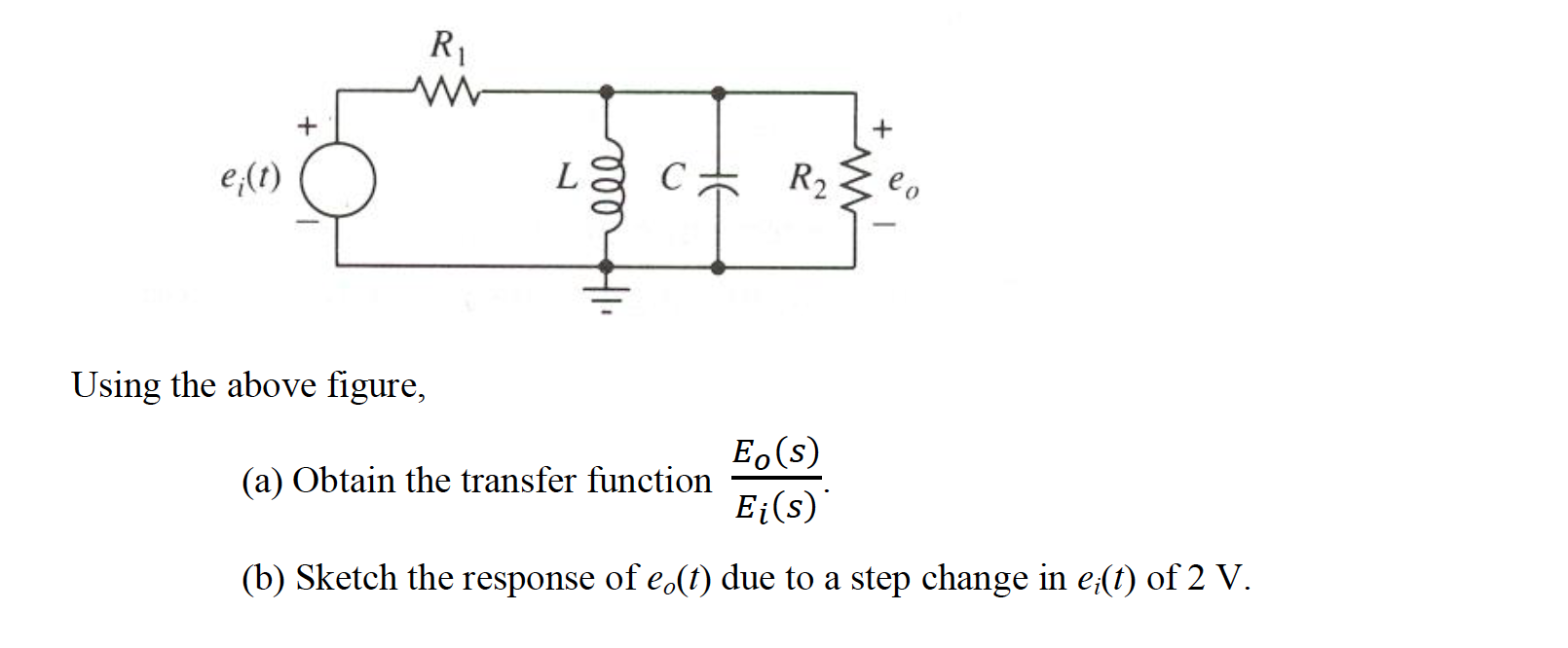 Solved Using the above figure, Obtain the transfer function | Chegg.com
