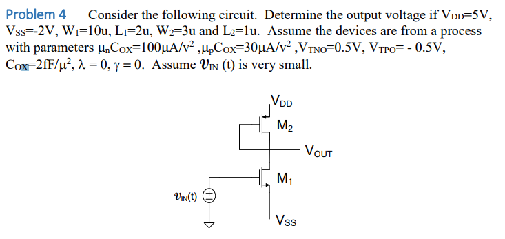 Problem 4 Consider the following circuit. Determine | Chegg.com