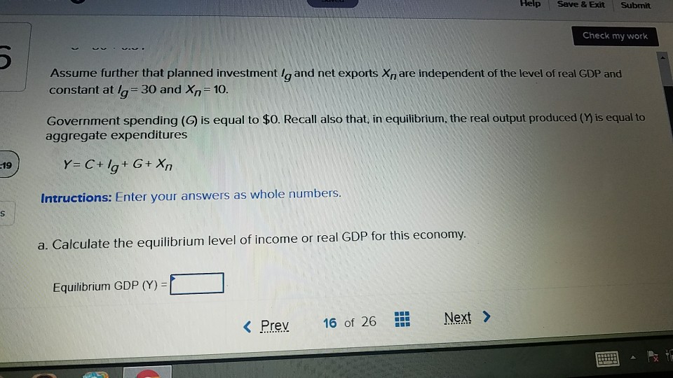 Solved Help Save & Exit Submit Check my work Assume further | Chegg.com