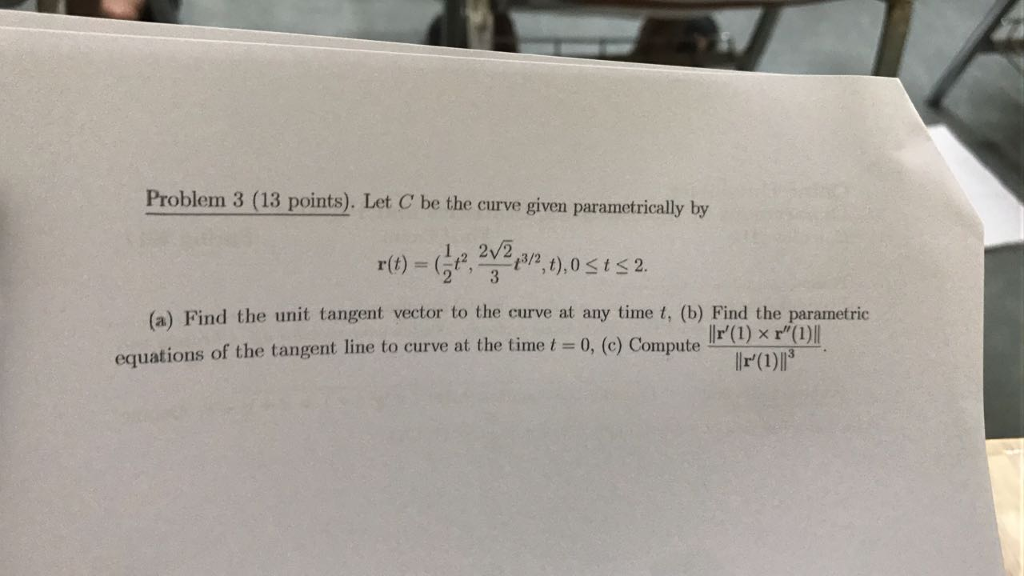 Solved Let C be the curve given parametrically by f(t) = | Chegg.com