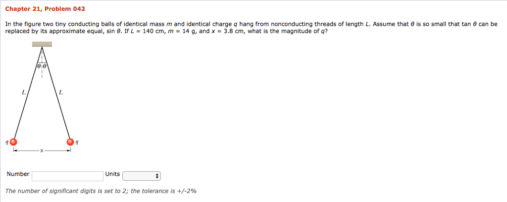 Solved Chapter 21, Problem 042 In the figure two tiny | Chegg.com