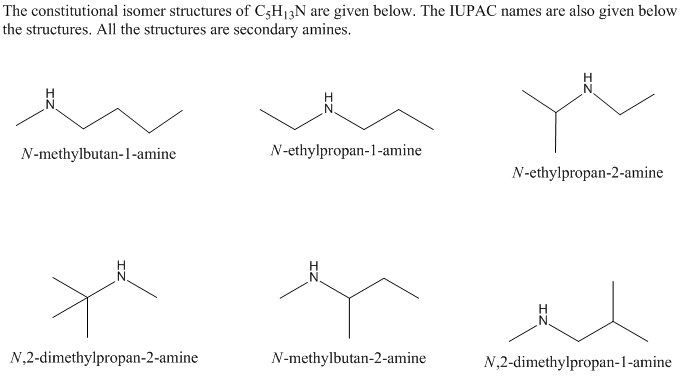 There is a total of seventeen constitutional isomers for the molecular ...