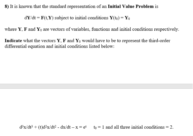 Solved It is known that the standard representation of an | Chegg.com