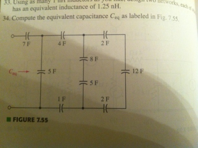 Solved Compute the equivalent capacitance Ceq as labeled in | Chegg.com