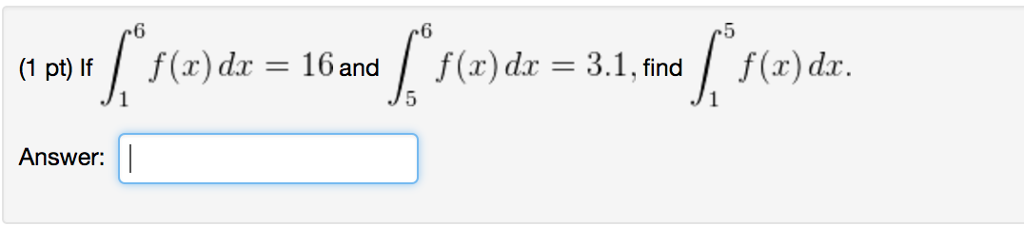 Solved: If Integral^9_5 F(x) Dx = -22, Then Integral^5_9 F... | Chegg.com Solved: If Integral^9_5 F(x) Dx = -22, Then Integral^5_9 F... | Chegg.com