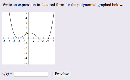Solved Write an expression in factored form for the | Chegg.com