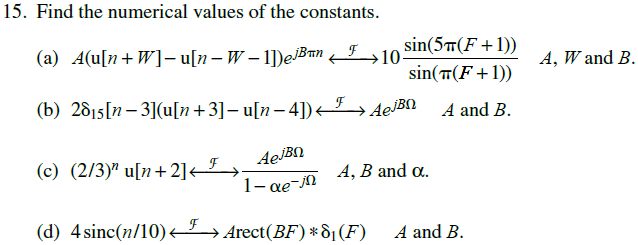 Solved Find the numerical values of the constants. (a) | Chegg.com