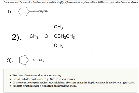 Solved Draw structural formulas for the alkoxide ion and the | Chegg.com