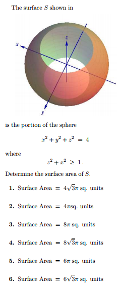 Solved The surface S shown in is the portion of the sphere 2 | Chegg.com