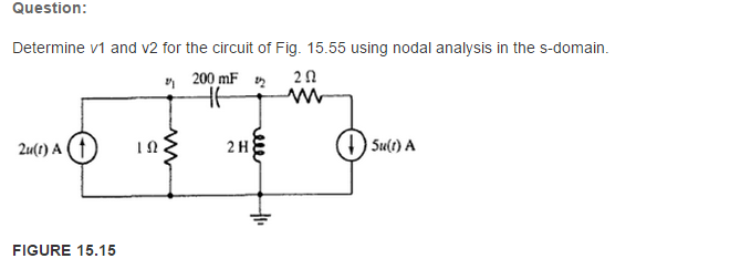 Solved Determine V1 and V2 using nodal analysis in the | Chegg.com