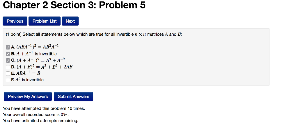 Solved Chapter 2 Section 3: Problem 5 Previous Problem List | Chegg.com
