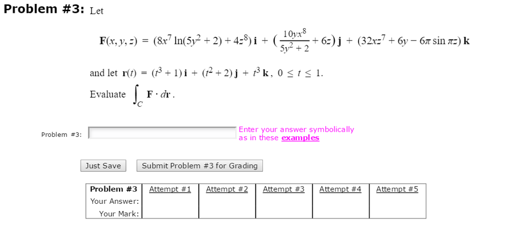 Solved Let F (x, y, z) = (8x^7 ln(5y^2 + 2) + 4z^8)I + | Chegg.com