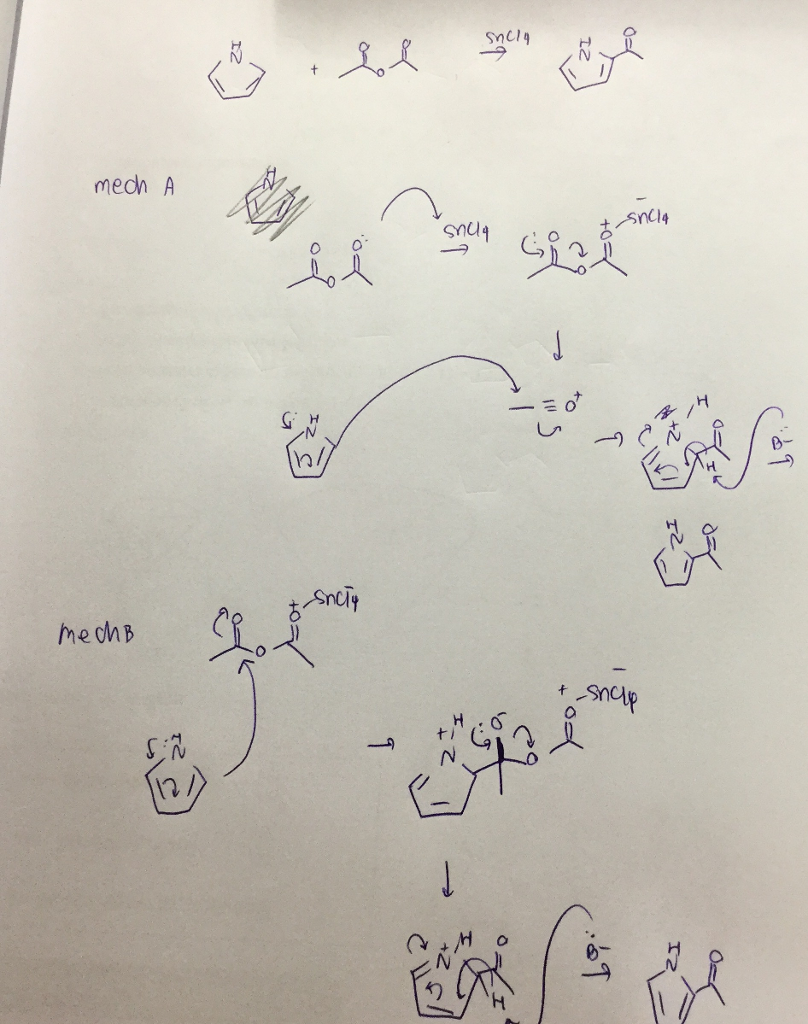 Solved In this reaction the correct mechanism is A.Please | Chegg.com