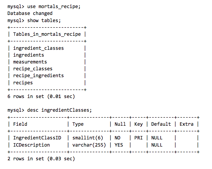 Solved List the ingredient class (description) and | Chegg.com