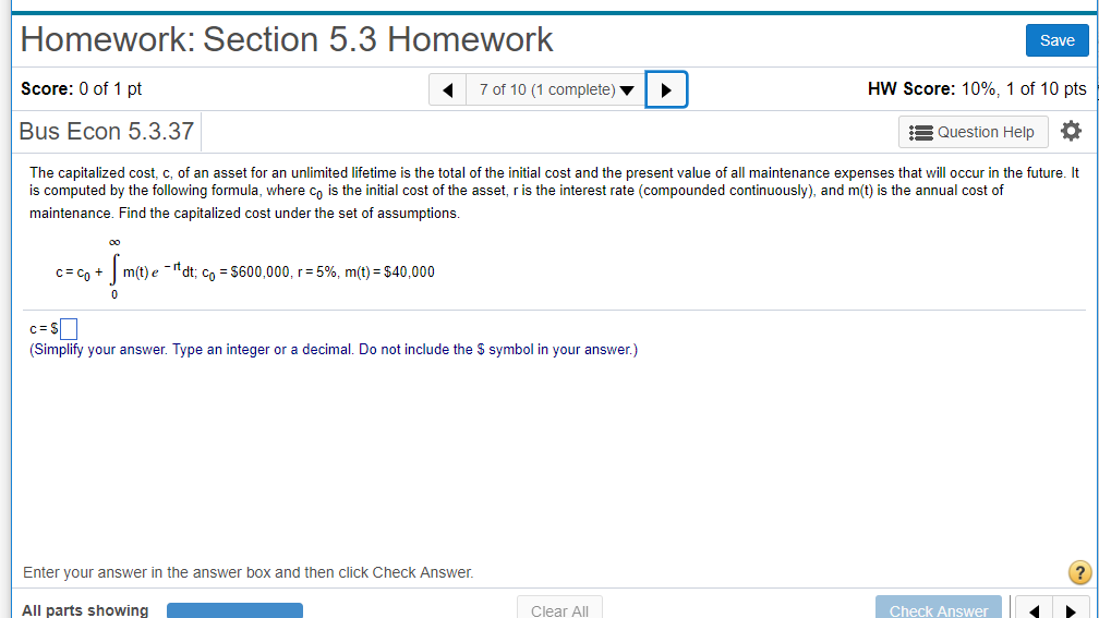 Solved Homework Section 5 3 Homework Score 0 Of 1 Pt 5 3 7