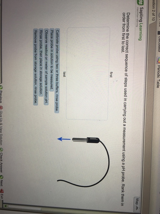 Solved Determine The Correct Sequence Of Steps Used In