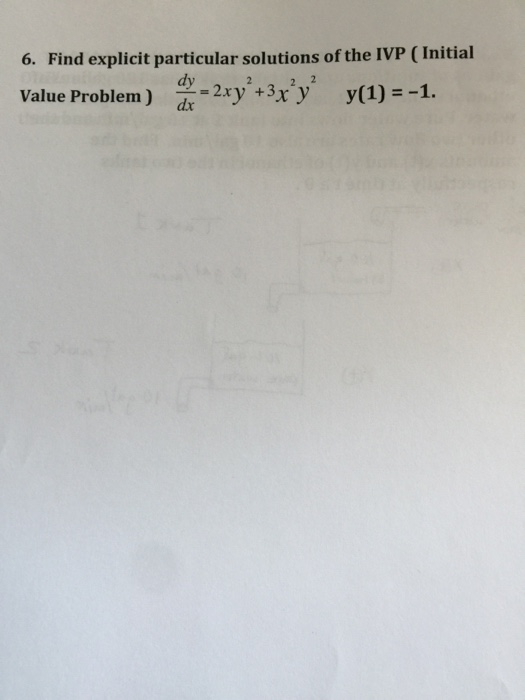 Solved Find explicit particular solutions of the IVP | Chegg.com
