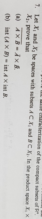 Solved u le Saine cHaracterization of the compact subsets of | Chegg.com